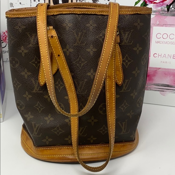 Louis Vuitton | Bags | Louis Vuitton Vintage Monogram Petit Bucket Bag ...